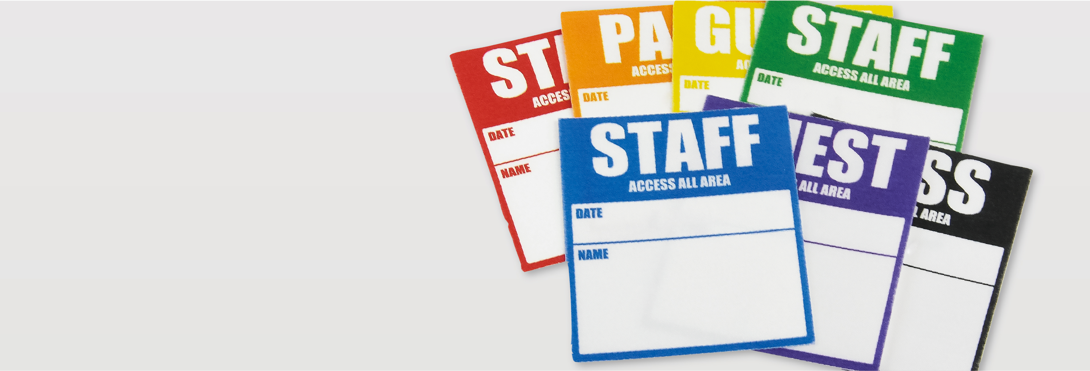 スタッフパスステッカー・シール （定形タイプ） | シール印刷・ステッカー印刷のヒット・ラベル